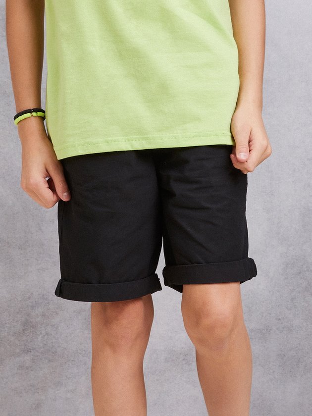 Bermuda De Sarja Preta