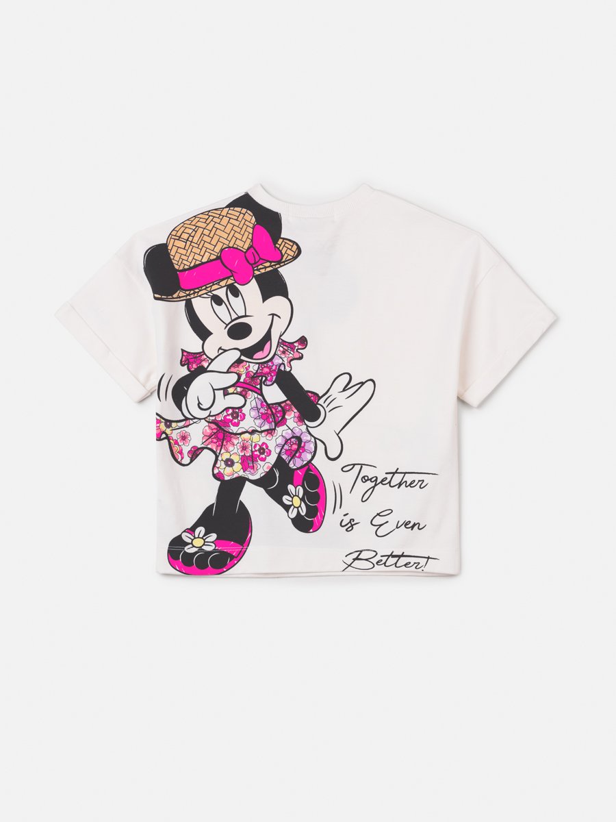 Blusa Off White Mickey e Minnie
