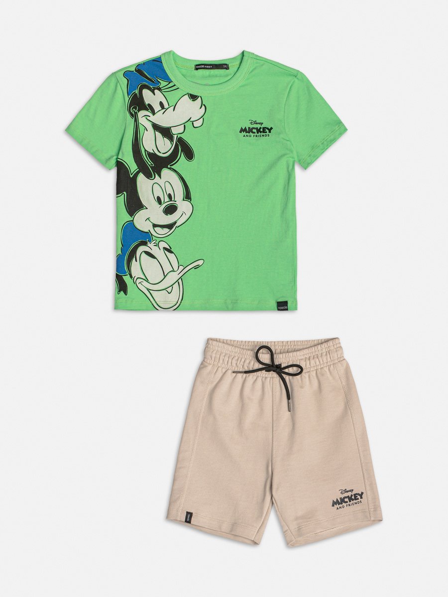 Conjunto Verde do Mickey e Pateta