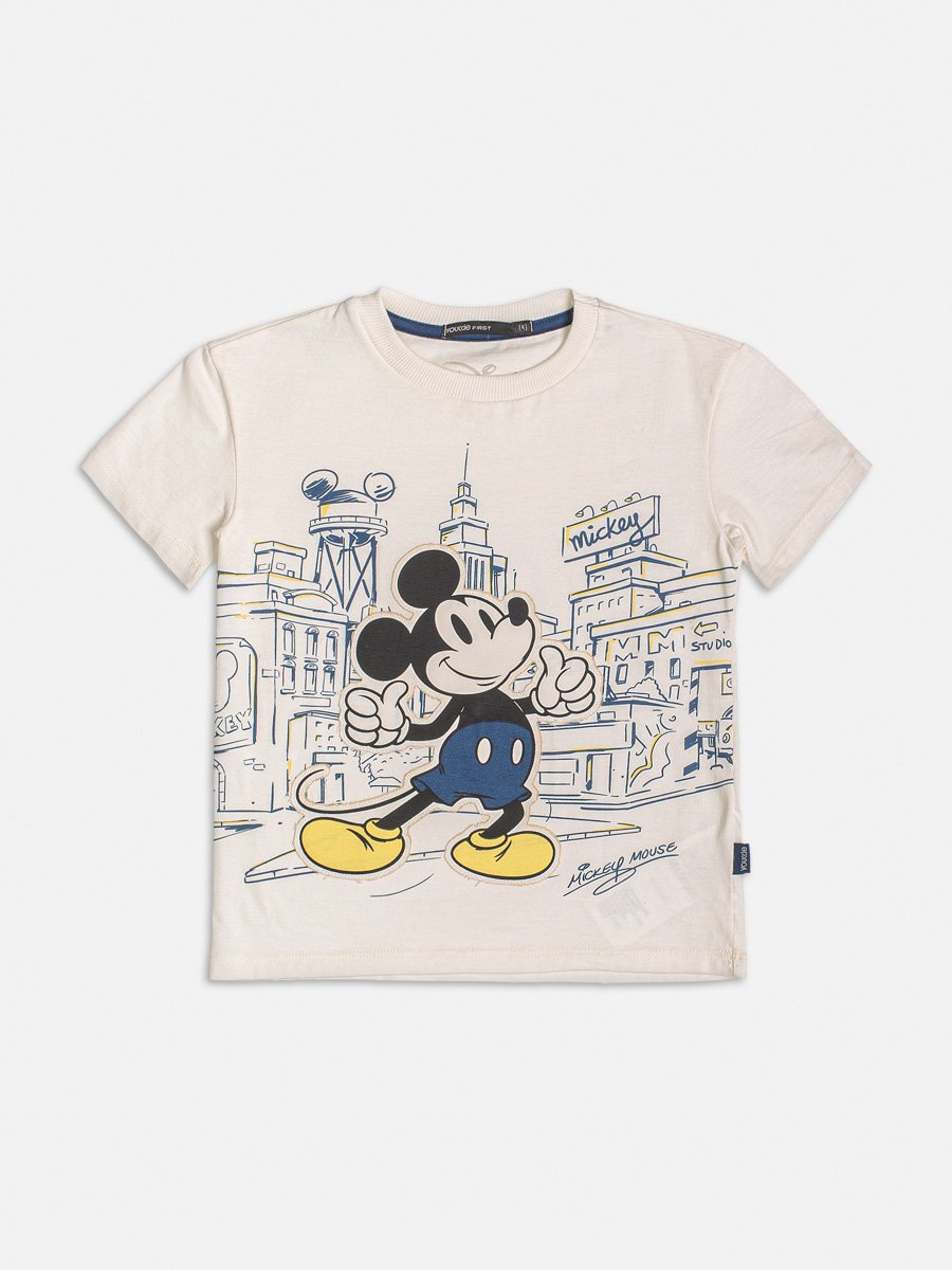 Camiseta Off White do Mickey Mouse