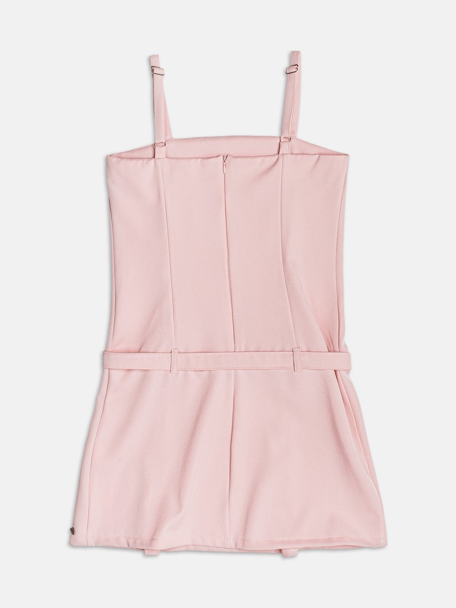 Vestido Rosa de Alfaiataria com Cinto