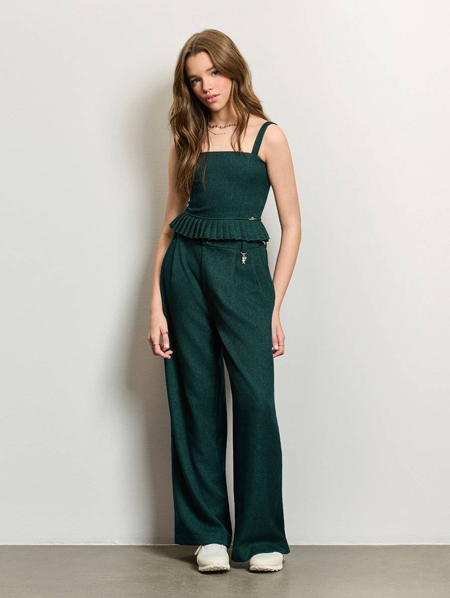 Calça Feminina Authoria Wide de Alfaiataria